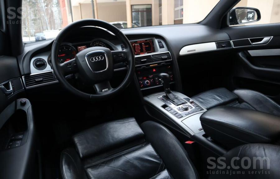 Black Audi A6 2008 in Riga, with an engine capacity of 3.00 L and mileage of 0 thousand km for 4190 €, photo 11 on AUTOMOTO.COM.LV