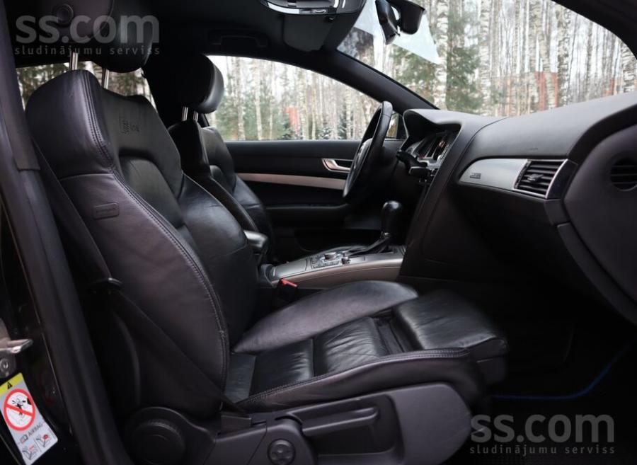 Black Audi A6 2008 in Riga, with an engine capacity of 3.00 L and mileage of 0 thousand km for 4190 €, photo 13 on AUTOMOTO.COM.LV