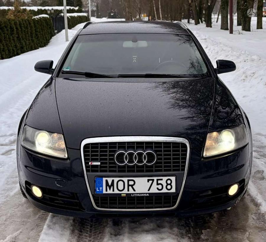 Melns Audi A6 2008 Viļņa, ar dzinēja tilpumu 2.70 L un nobraukumu 368 tūkst. km par 3300 €, foto 1 vietnē AUTOMOTO.COM.LV