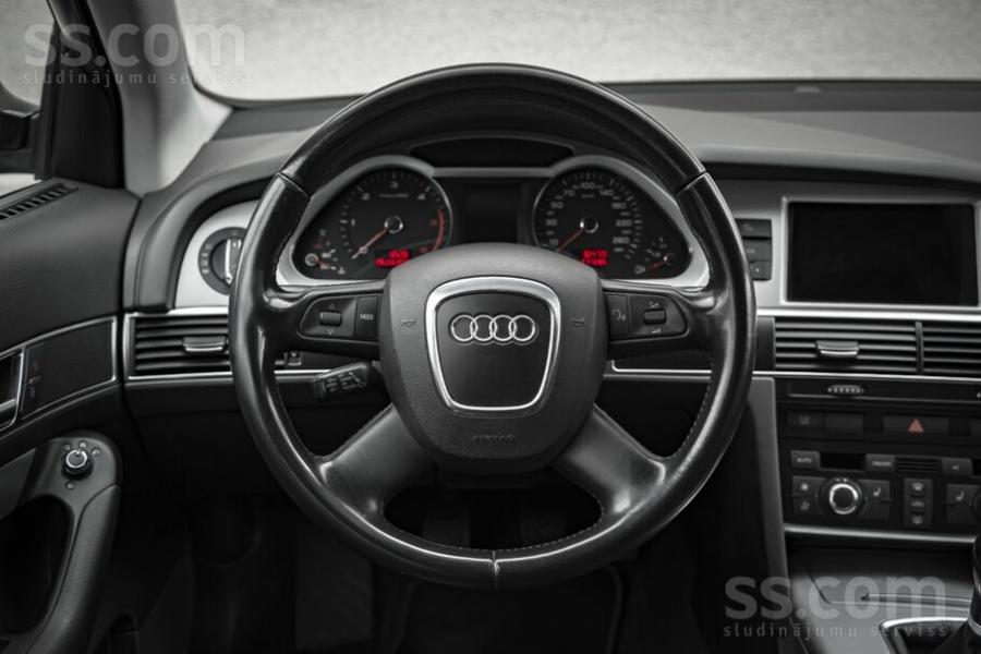 Black Audi A6 2008 in Riga, with an engine capacity of 2.70 L and mileage of 277 thousand km for 5790 €, photo 15 on AUTOMOTO.COM.LV