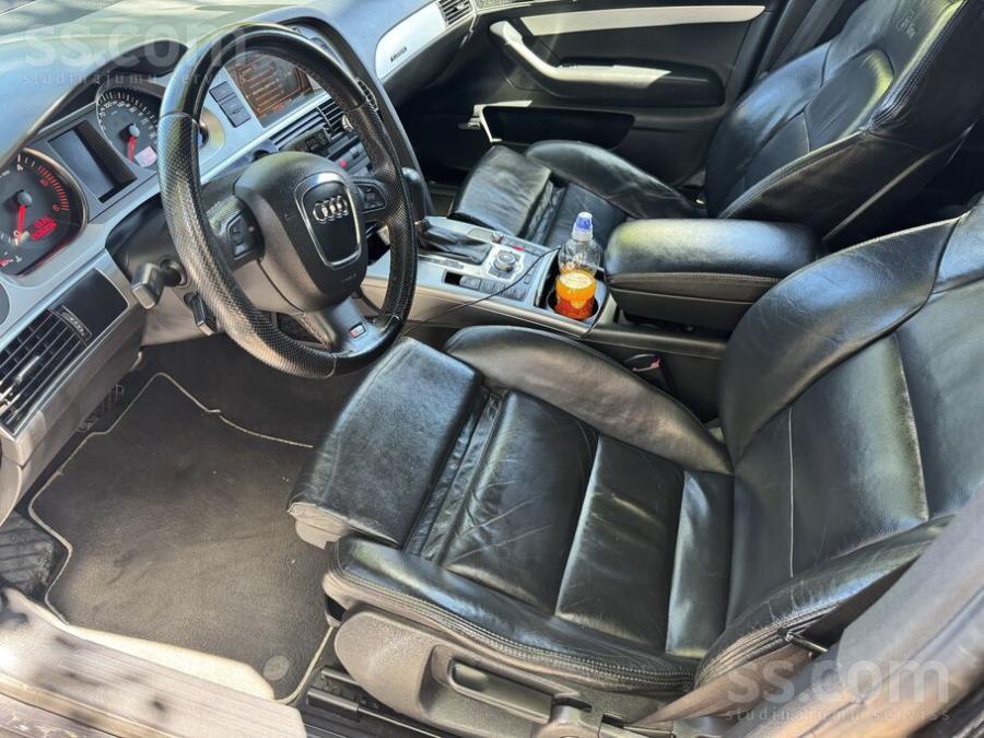 Black Audi A6 2008 in Riga, with an engine capacity of 3.00 L and mileage of 324 thousand km for 6700 €, photo 14 on AUTOMOTO.COM.LV