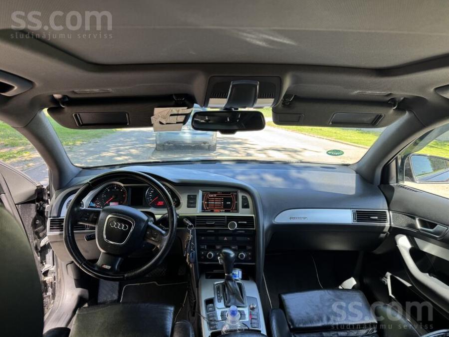 Black Audi A6 2008 in Riga, with an engine capacity of 3.00 L and mileage of 324 thousand km for 6700 €, photo 16 on AUTOMOTO.COM.LV