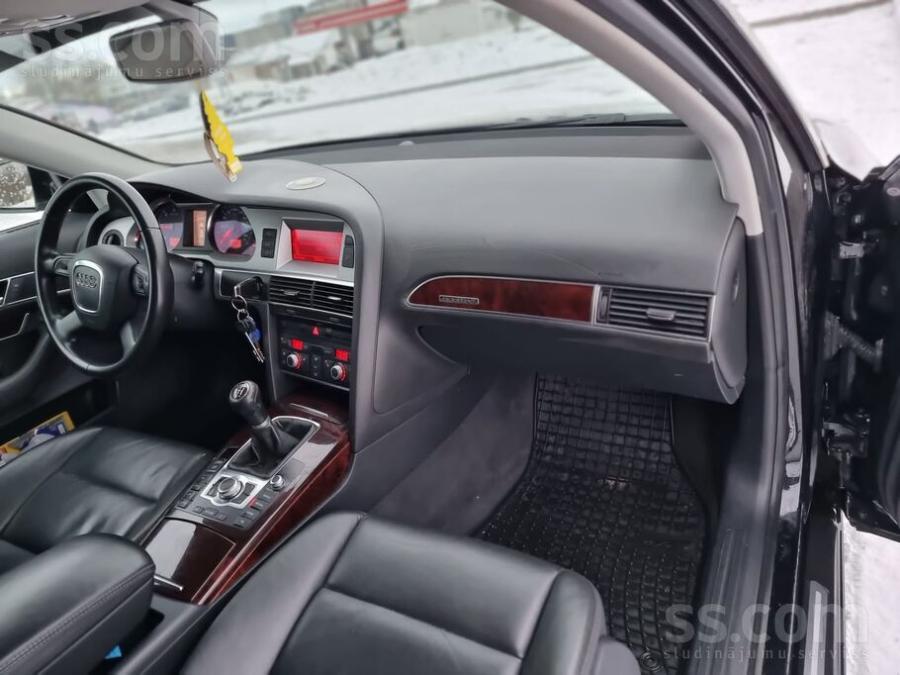 Black Audi A6 2008 in Riga, with an engine capacity of 3.00 L and mileage of 352 thousand km for 3000 €, photo 6 on AUTOMOTO.COM.LV