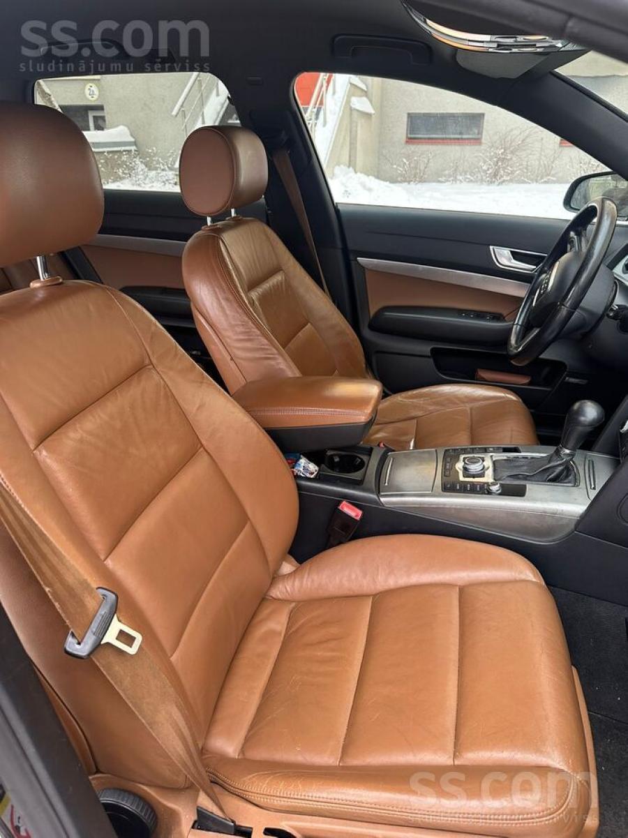 Black Audi A6 2008 in Riga, with an engine capacity of 2.70 L and mileage of 269 thousand km for 4900 €, photo 13 on AUTOMOTO.COM.LV