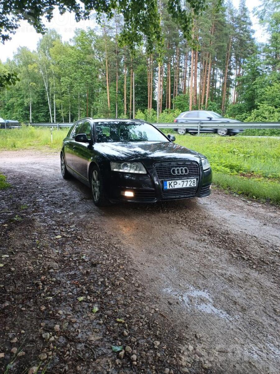 Black Audi A6 2008 in Jelgava, with an engine capacity of 2.00 L and mileage of 348 thousand km for 2950 €, photo 3 on AUTOMOTO.COM.LV