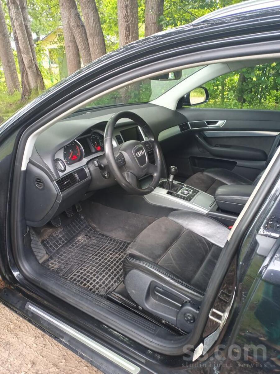 Black Audi A6 2008 in Jelgava, with an engine capacity of 2.00 L and mileage of 348 thousand km for 2950 €, photo 12 on AUTOMOTO.COM.LV
