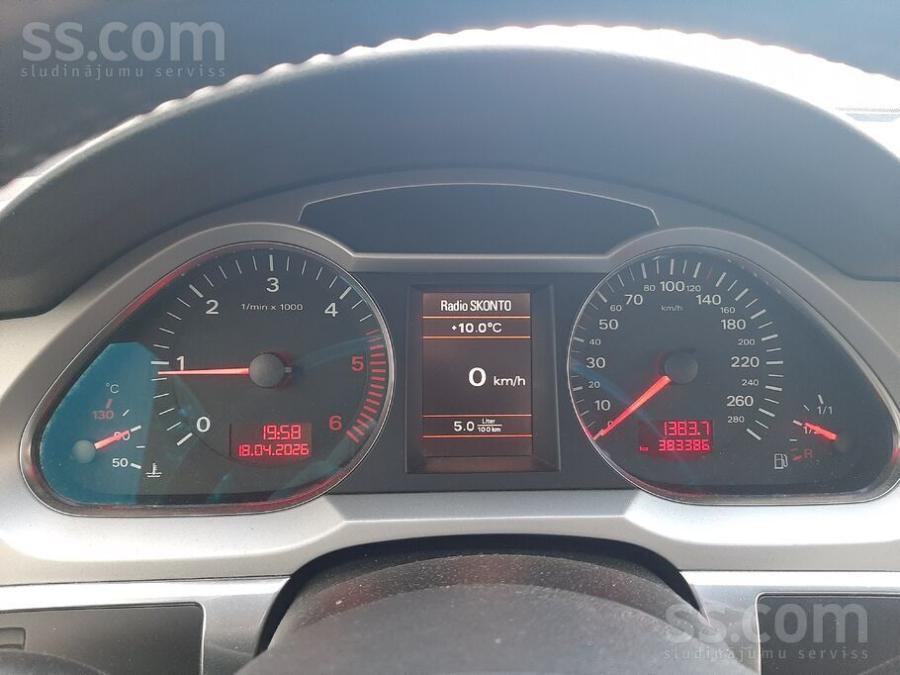 Melns Audi A6 2008 Talsi, ar dzinēja tilpumu 2.00 L un nobraukumu 383 tūkst. km par 4200 €, foto 12 vietnē AUTOMOTO.COM.LV