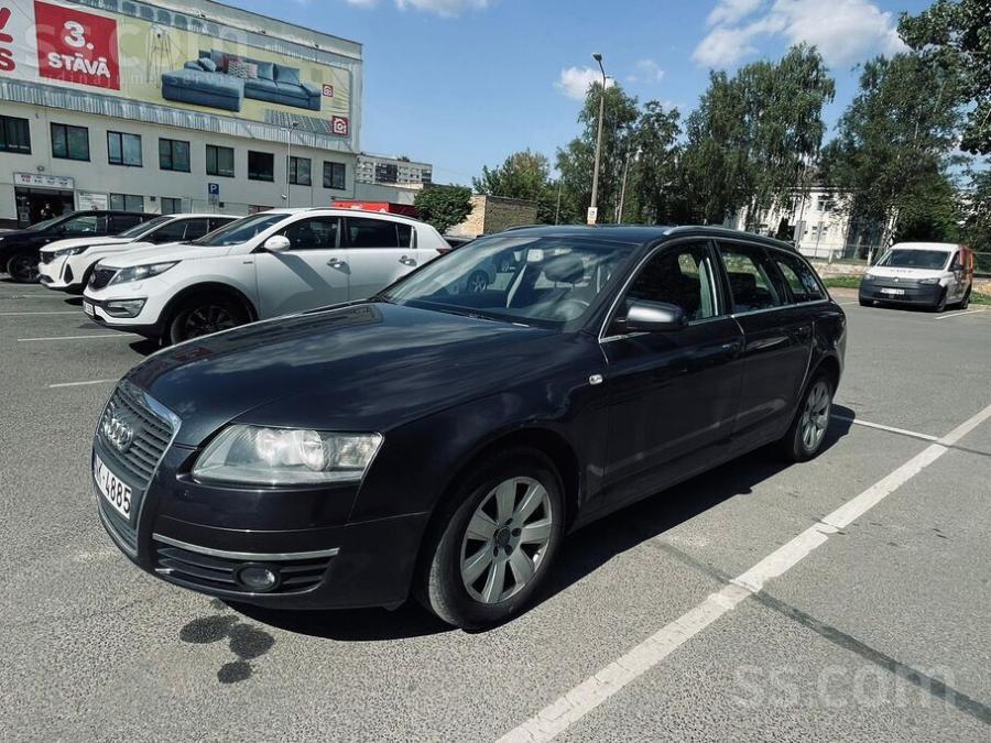 Black Audi A6 2008 in Riga, with an engine capacity of 2.70 L and mileage of 291 thousand km for 4300 €, photo 6 on AUTOMOTO.COM.LV