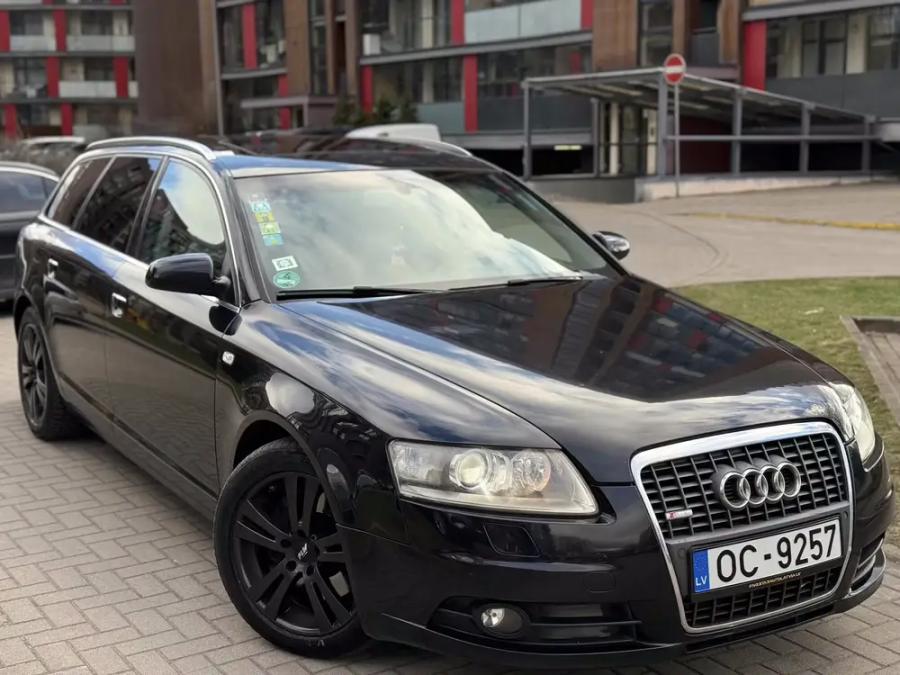 Black Audi A6 2008 in Riga, with an engine capacity of 3.00 L and mileage of 311 thousand km for 4490 €, photo 1 on AUTOMOTO.COM.LV
