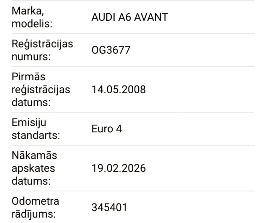 Black Audi A6 2008 in Riga, with an engine capacity of 3.00 L and mileage of 350 thousand km for 4490 €, photo 37 on AUTOMOTO.COM.LV