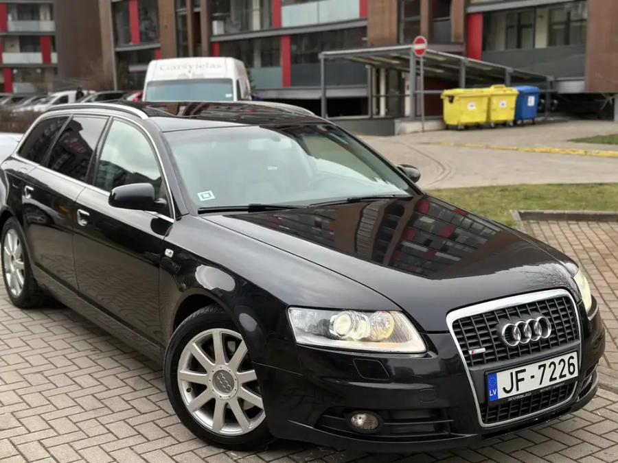Black Audi A6 2008 in Riga, with an engine capacity of 3.00 L and mileage of 374 thousand km for 4990 €, photo 1 on AUTOMOTO.COM.LV