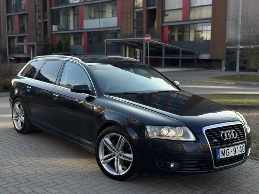 Black Audi A6 2008 in Riga, with an engine capacity of 3.00 L and mileage of 354 thousand km for 3990 €, photo 1 on AUTOMOTO.COM.LV