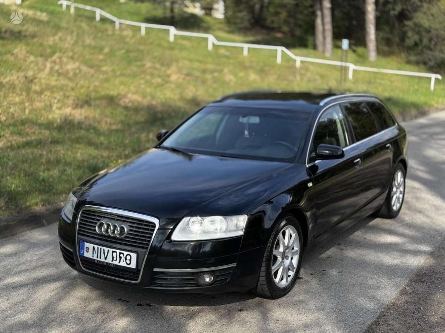 Melns Audi A6 2008 Viļņa, ar dzinēja tilpumu 2.00 L un nobraukumu 300 tūkst. km par 2000 €, foto 1 vietnē AUTOMOTO.COM.LV
