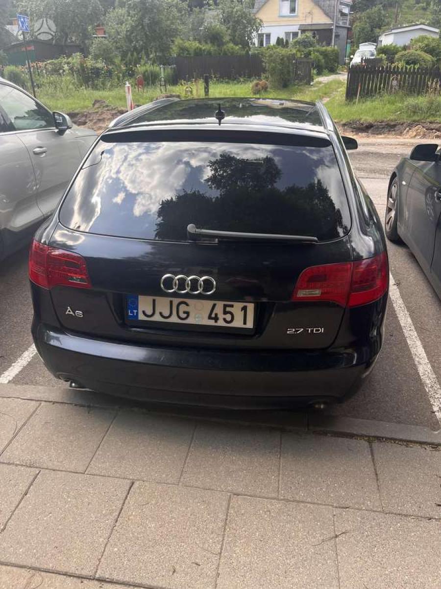Melns Audi A6 2008 Viļņa, ar dzinēja tilpumu 2.70 L un nobraukumu 296 tūkst. km par 4000 €, foto 1 vietnē AUTOMOTO.COM.LV