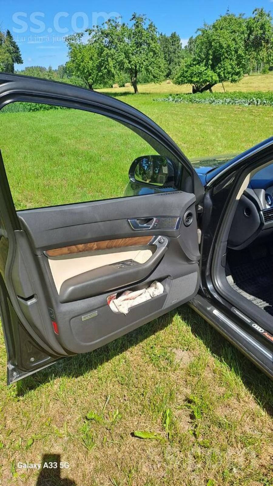 Black Audi A6 2008 in Riga, with an engine capacity of 3.00 L and mileage of 356 thousand km for 5000 €, photo 9 on AUTOMOTO.COM.LV