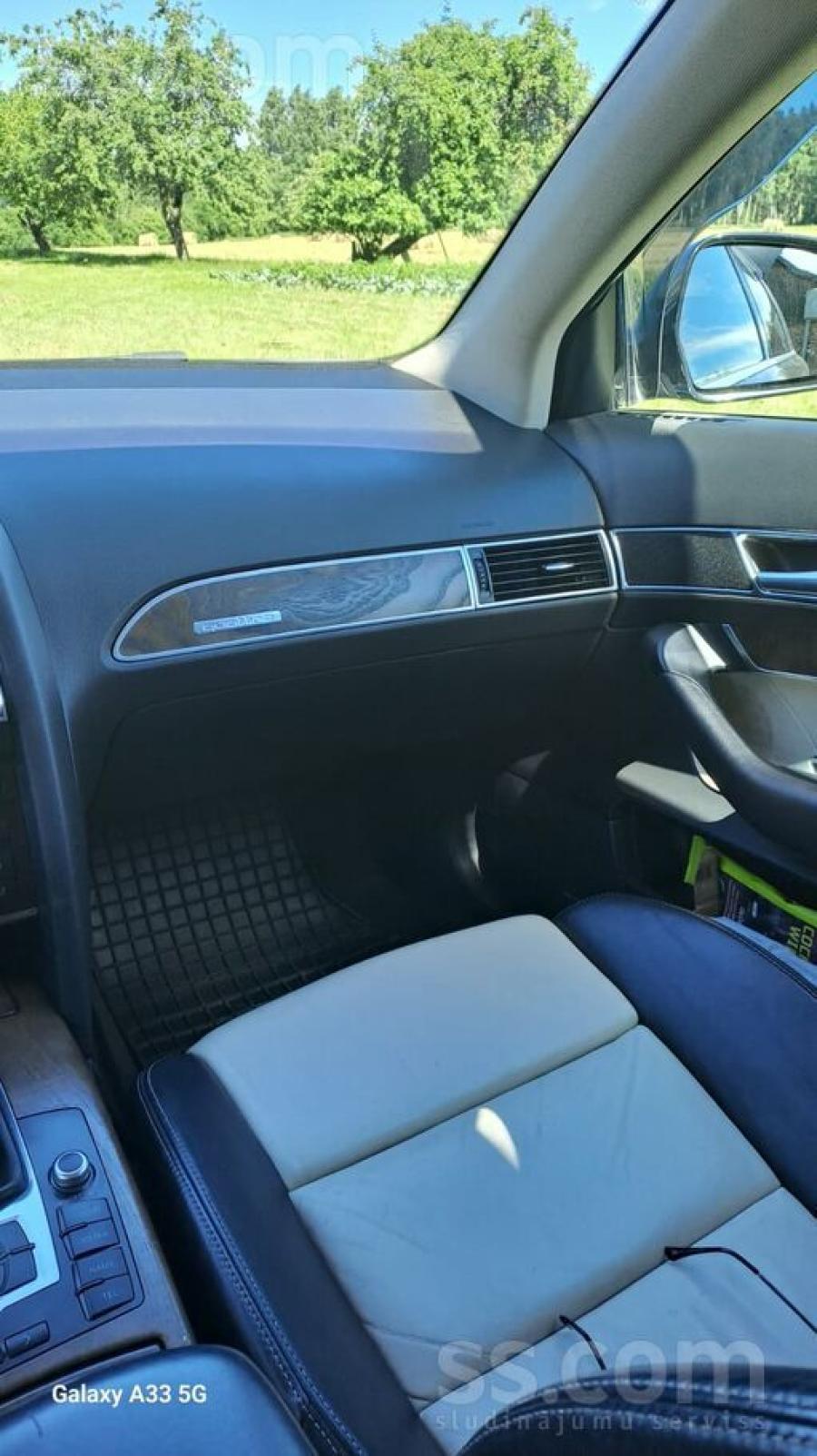 Black Audi A6 2008 in Riga, with an engine capacity of 3.00 L and mileage of 356 thousand km for 5000 €, photo 16 on AUTOMOTO.COM.LV