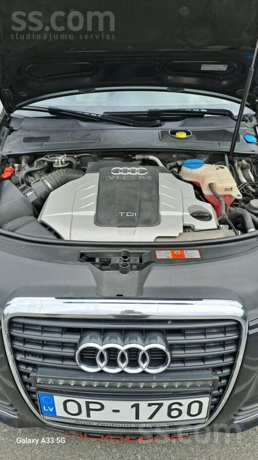 Black Audi A6 2008 in Riga, with an engine capacity of 3.00 L and mileage of 356 thousand km for 5000 €, photo 24 on AUTOMOTO.COM.LV