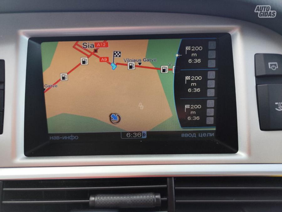 Melns Audi A6 2008 Šauļi, ar dzinēja tilpumu 2.70 L un nobraukumu 250 tūkst. km par 5800 €, foto 17 vietnē AUTOMOTO.COM.LV