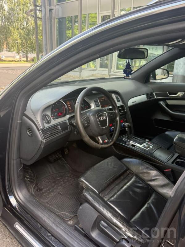 Black Audi A6 2008 in Riga, with an engine capacity of 3.00 L and mileage of 0 thousand km for 4500 €, photo 9 on AUTOMOTO.COM.LV