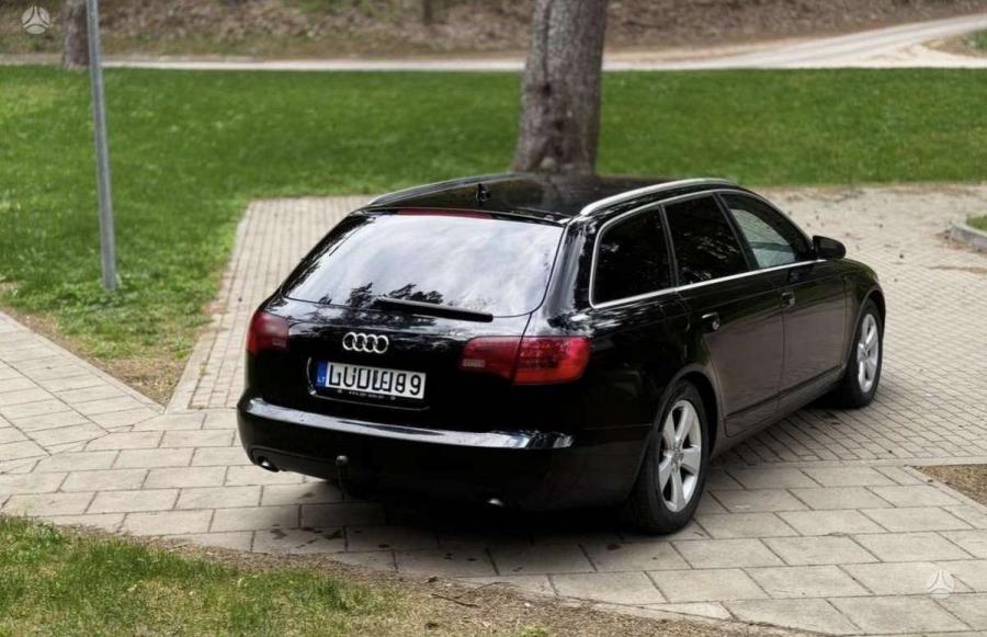 Black Audi A6 2008 in Vilnius, with an engine capacity of 2.00 L and mileage of 289 thousand km for 2500 €, photo 6 on AUTOMOTO.COM.LV