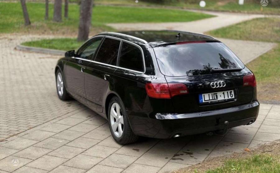 Black Audi A6 2008 in Vilnius, with an engine capacity of 2.00 L and mileage of 289 thousand km for 2500 €, photo 8 on AUTOMOTO.COM.LV