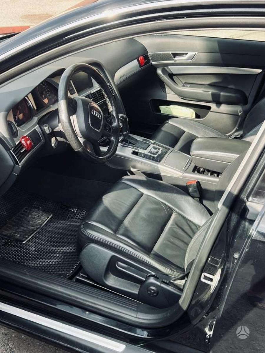 Black Audi A6 2008 in Kaunas, with an engine capacity of 2.97 L and mileage of 312 thousand km for 3800 €, photo 10 on AUTOMOTO.COM.LV