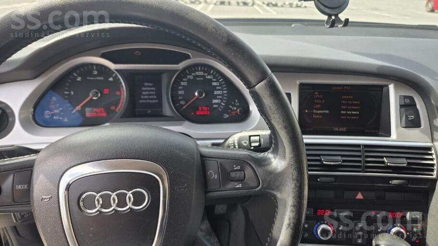 Black Audi A6 2008 in Riga, with an engine capacity of 2.00 L and mileage of 306 thousand km for 2600 €, photo 15 on AUTOMOTO.COM.LV