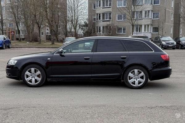 Black Audi A6 2008 in Vilnius, with an engine capacity of 2.97 L and mileage of 386 thousand km for 3200 €, photo 8 on AUTOMOTO.COM.LV
