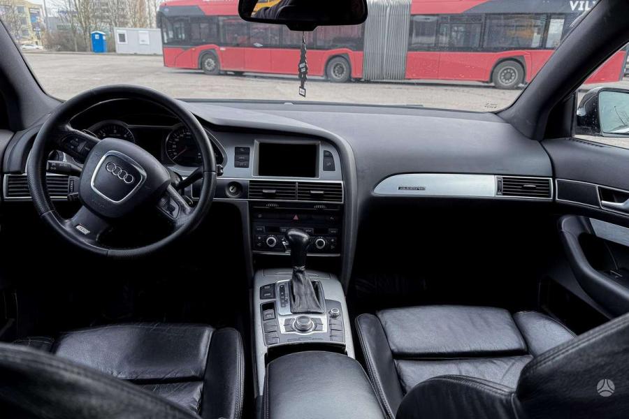 Melns Audi A6 2008 Viļņa, ar dzinēja tilpumu 2.97 L un nobraukumu 386 tūkst. km par 3200 €, foto 13 vietnē AUTOMOTO.COM.LV