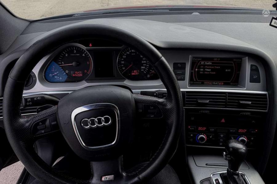 Melns Audi A6 2008 Viļņa, ar dzinēja tilpumu 2.97 L un nobraukumu 386 tūkst. km par 3200 €, foto 18 vietnē AUTOMOTO.COM.LV