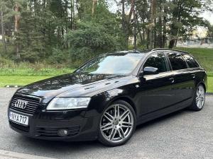 Melns Audi A6 2008 Viļņa, ar dzinēja tilpumu 2.70 L un nobraukumu 361 tūkst. km par 2999 €, foto  vietnē AUTOMOTO.COM.LV