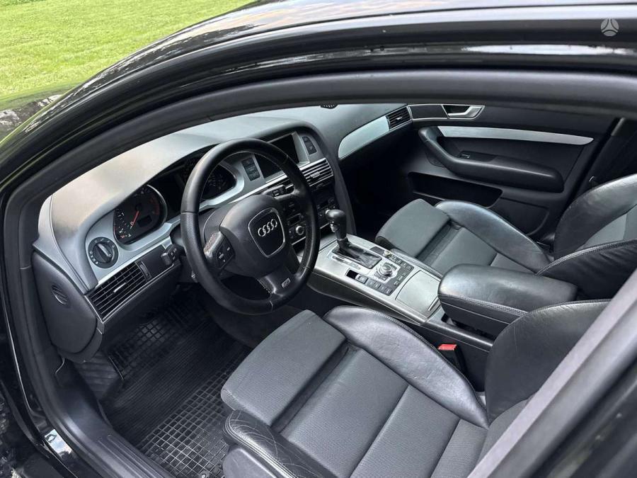 Black Audi A6 2008 in Vilnius, with an engine capacity of 2.70 L and mileage of 361 thousand km for 2999 €, photo 7 on AUTOMOTO.COM.LV