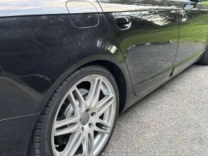 Black Audi A6 2008 in Vilnius, with an engine capacity of 2.70 L and mileage of 361 thousand km for 2999 €, photo 14 on AUTOMOTO.COM.LV
