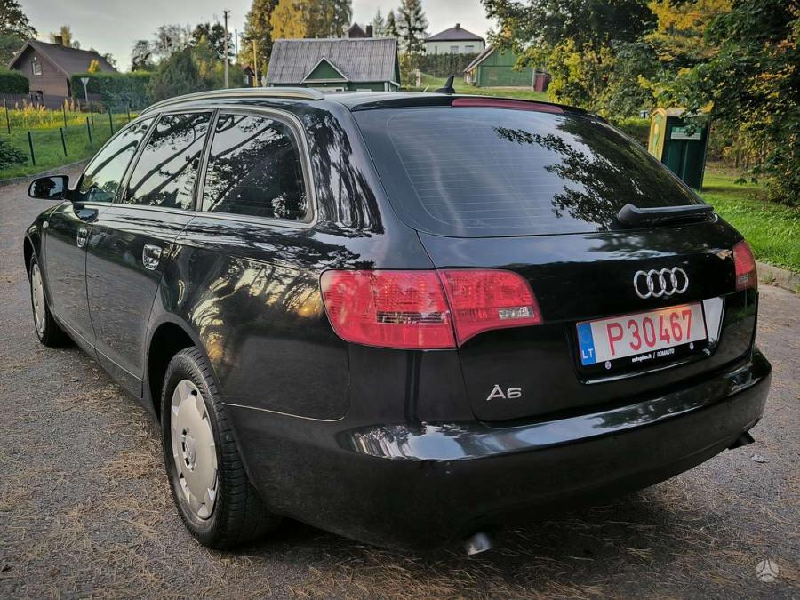 Black Audi A6 2008 in Trakai, with an engine capacity of 1.97 L and mileage of 289 thousand km for 2640 €, photo 7 on AUTOMOTO.COM.LV