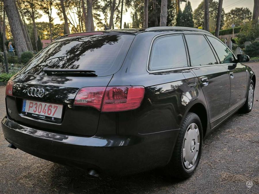 Black Audi A6 2008 in Trakai, with an engine capacity of 1.97 L and mileage of 289 thousand km for 2640 €, photo 8 on AUTOMOTO.COM.LV