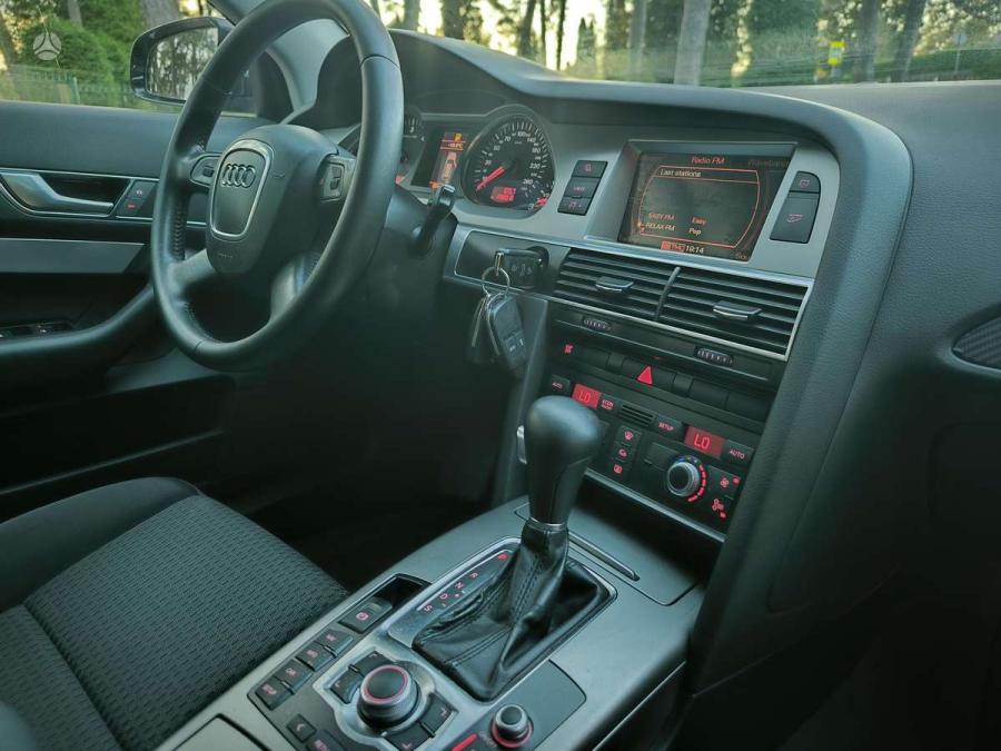 Black Audi A6 2008 in Trakai, with an engine capacity of 1.97 L and mileage of 289 thousand km for 2640 €, photo 12 on AUTOMOTO.COM.LV