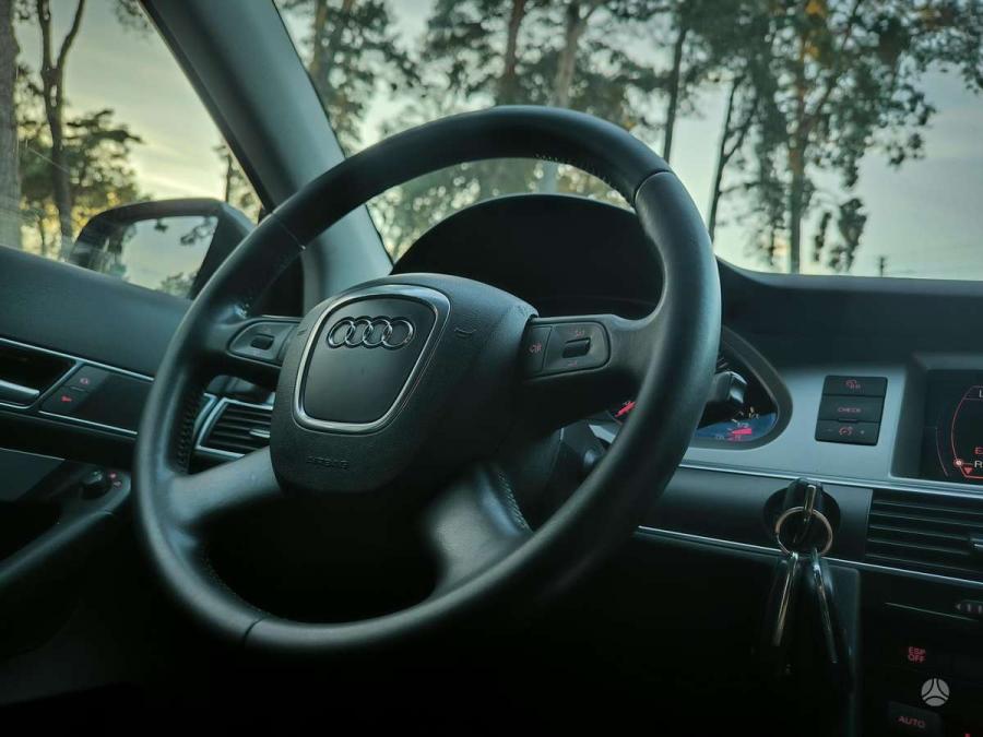 Black Audi A6 2008 in Trakai, with an engine capacity of 1.97 L and mileage of 289 thousand km for 2640 €, photo 13 on AUTOMOTO.COM.LV