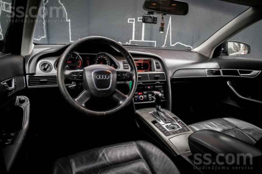 Melns Audi A6 2008 Rīga, ar dzinēja tilpumu 2.70 L un nobraukumu 330 tūkst. km par 2490 €, foto 9 vietnē AUTOMOTO.COM.LV