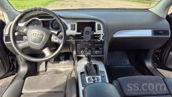 Black Audi A6 2008 in Valmiera, with an engine capacity of 2.00 L and mileage of 415 thousand km for 3900 €, photo 8 on AUTOMOTO.COM.LV