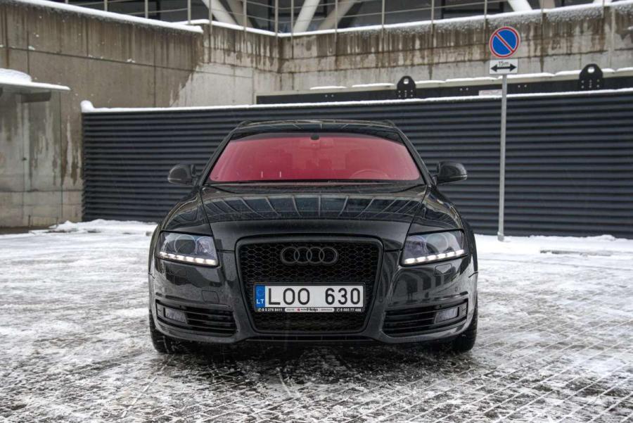 Black Audi A6 2009 in Vilnius, with an engine capacity of 2.97 L and mileage of 360 thousand km for 7200 €, photo 1 on AUTOMOTO.COM.LV