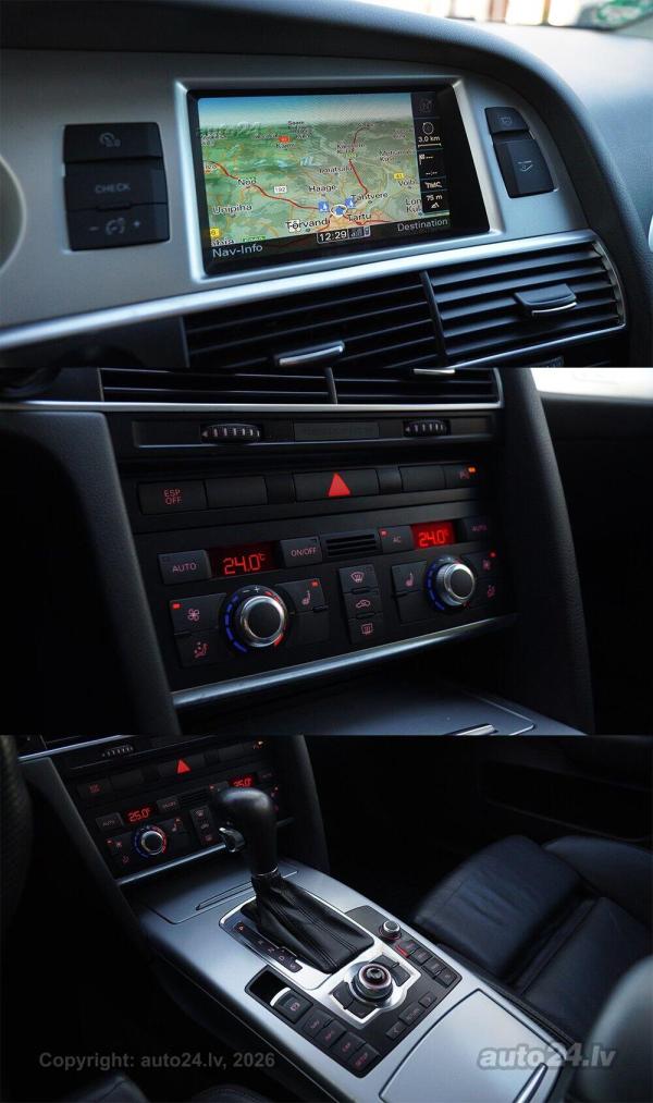 Black Audi A6 2009 in Tartu, with an engine capacity of 3.00 L and mileage of 289 thousand km for 8299 €, photo 11 on AUTOMOTO.COM.LV