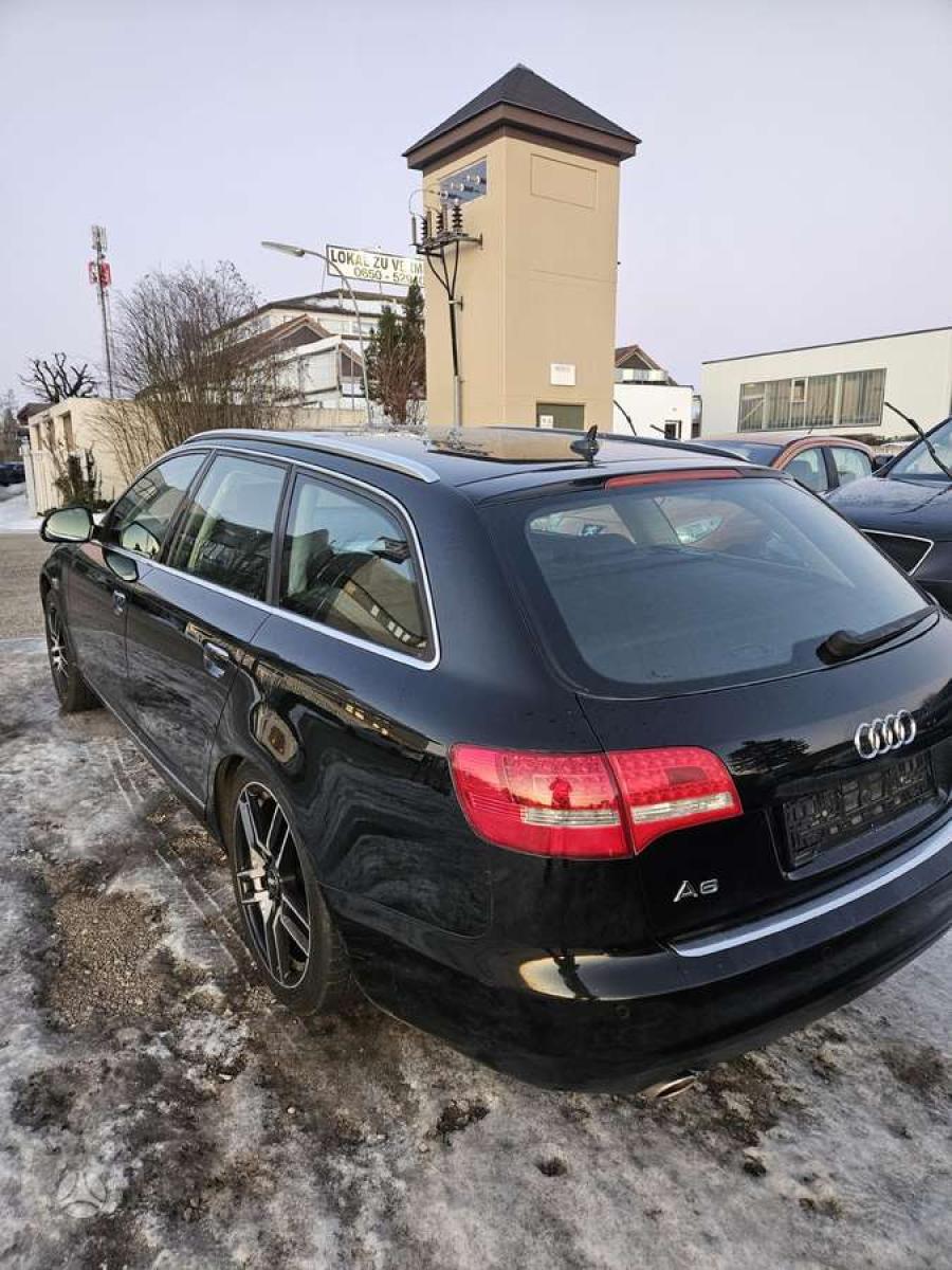 Black Audi A6 2009 in Anyksciai, with an engine capacity of 3.00 L and mileage of 283 thousand km for 4700 €, photo 3 on AUTOMOTO.COM.LV