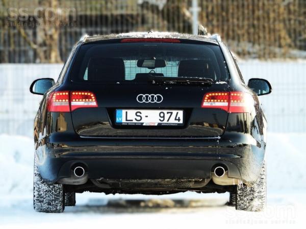 Black Audi A6 2009 in Riga, with an engine capacity of 2.70 L and mileage of 362 thousand km for 5990 €, photo 6 on AUTOMOTO.COM.LV