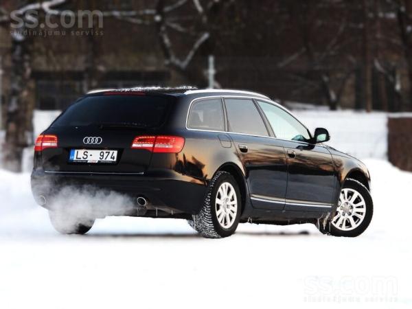 Black Audi A6 2009 in Riga, with an engine capacity of 2.70 L and mileage of 362 thousand km for 5990 €, photo 8 on AUTOMOTO.COM.LV