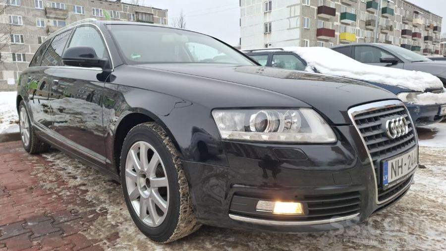 Black Audi A6 2009 in Daugavpils, with an engine capacity of 2.70 L and mileage of 414 thousand km for 3990 €, photo 1 on AUTOMOTO.COM.LV