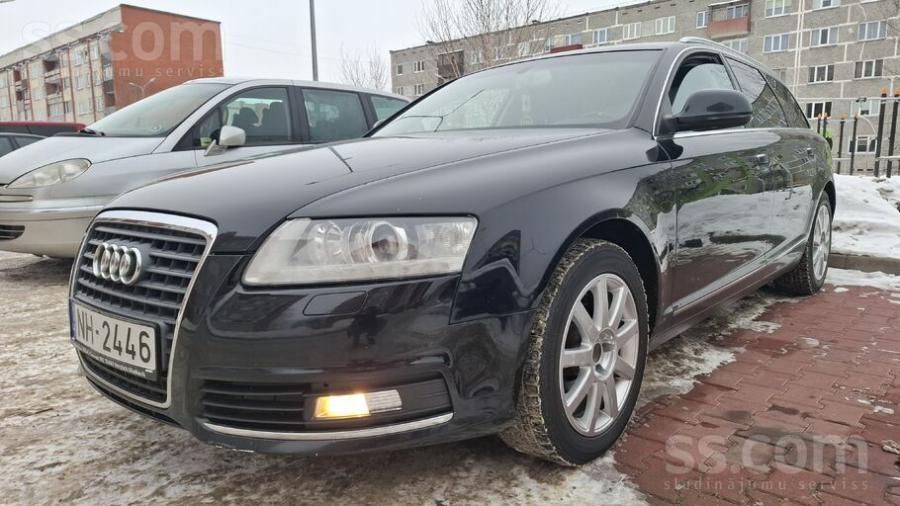 Black Audi A6 2009 in Daugavpils, with an engine capacity of 2.70 L and mileage of 414 thousand km for 3990 €, photo 3 on AUTOMOTO.COM.LV