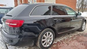 Black Audi A6 2009 in Daugavpils, with an engine capacity of 2.70 L and mileage of 414 thousand km for 3990 €, photo 4 on AUTOMOTO.COM.LV