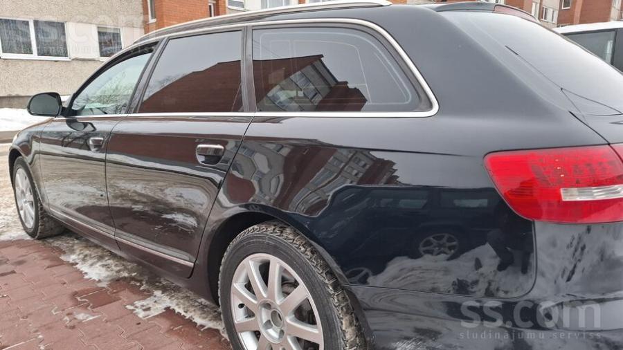 Black Audi A6 2009 in Daugavpils, with an engine capacity of 2.70 L and mileage of 414 thousand km for 3990 €, photo 5 on AUTOMOTO.COM.LV