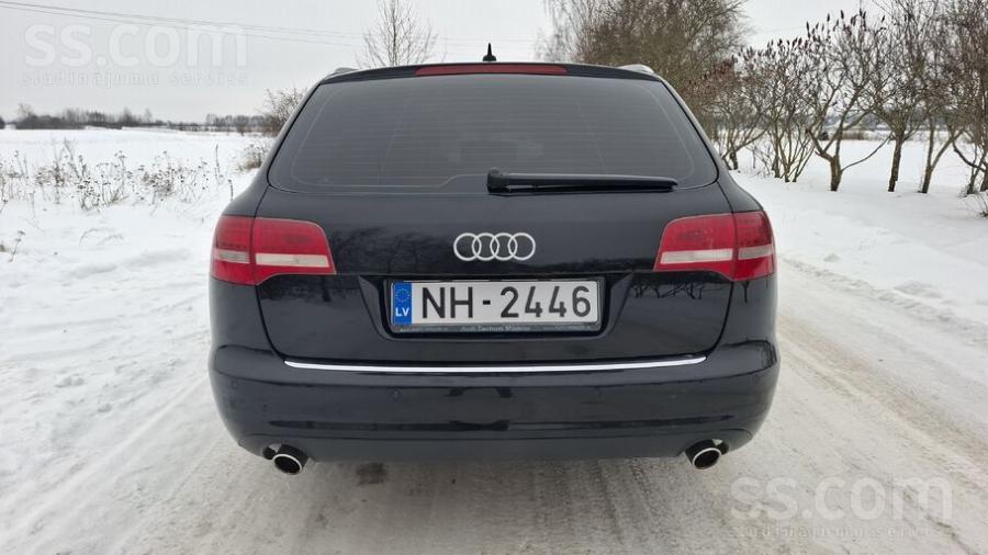 Black Audi A6 2009 in Daugavpils, with an engine capacity of 2.70 L and mileage of 414 thousand km for 3990 €, photo 7 on AUTOMOTO.COM.LV