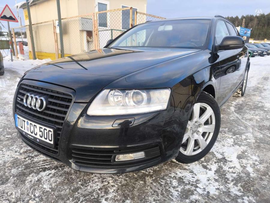 Black Audi A6 2009 in Vilnius, with an engine capacity of 2.97 L and mileage of 250 thousand km for 6200 €, photo 1 on AUTOMOTO.COM.LV